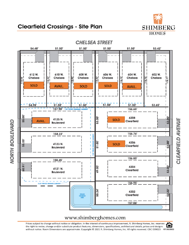 Clearfield Crossings 13 lot Site Plan 03-13-24 with Sold & Avail. Mark ...
